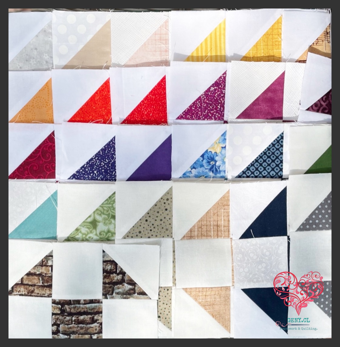 The Secret Life of Colors Quilt Along....asi voy con los blocks - Geny.cl
